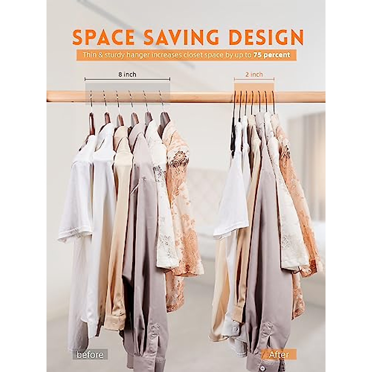 HOUSE DAY Black Velvet Hangers 60 Pack, Luxury Felt Hangers Non Slip Clothes Hangers, Space Saving Black Hanger Heavy Duty Coat Hanger, No Shoulder Bump Focked Hanger with 360° Swivel Hook for Closet