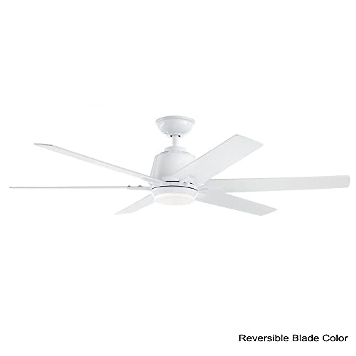 Home Decorators Collection YG493A-WH Kensgrove 54 in. Integrated LED Indoor White Ceiling Fan with Light Kit and Remote Control
