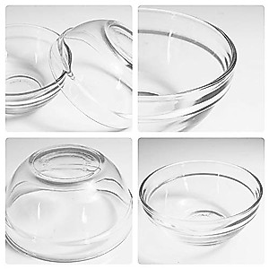 SZUAH 16 Pack Small Glass Bowls 4 Inch Prep Bowls 6.5 OZ Serving Bowls Microwaveable Stackable Clear Glass Bowls for Kitchen, Dessert, Dips, Nut and Candy Dishes, Dishwasher Safe