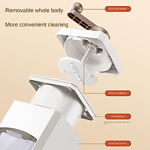 BOTTICASA Shaved Ice Machine Snow Cone Machine Portable Ice Crusher Manual Shaved Ice Machine For Home With Free Ice Cube Trays - BPA Free