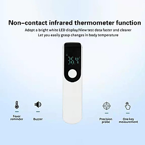 Kuhxz Touchless Forehead Thermometer for Adults & Kids, Digital 𝐈𝐧𝐟𝐫𝐚𝐫𝐞𝐝 Thermometer, LED Display Instant Reading, Mini Portable Handheld Electronic Thermometer, Thermometer for Home Use