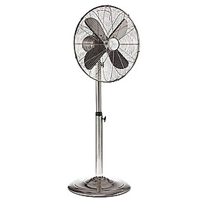 Deco Breeze DBF0208 Brushed Stainless Steel Floor Standing Fan