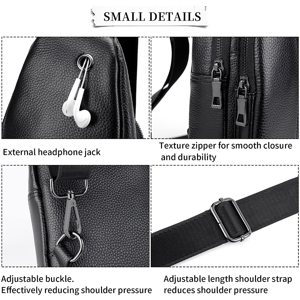 FSD.WG sling Backpack for Men Chest Bag Crossbody Shoulder Bags Travel Bag Purse for Men with Water Resistant
