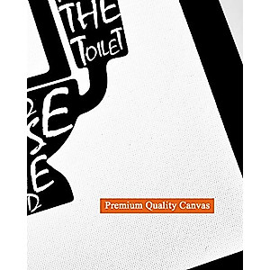 Bathroom Decor Wall Art Prints with Paper Frames;Funny Bathroom Wall Signs Wash Brush Floss Flush Black and White Bathroom Canvas Artwork Poster Carboard Frames 8×10inch set of 4(Black and White) (B)