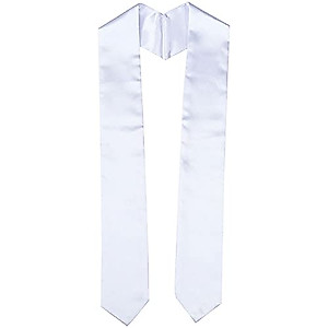 QOMOLANGMA 10PCS Sublimation Blank Graduation Stole Sash 60 in x 4.92 in Adult Bachelor Belt Double Layer Graduation Party Gift for Hear Press Transfer