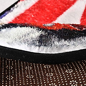 ALAZA African American Pretty Girl Aztec Tribal Shag Collection Non-Slip Area Rug Carpet Doormat for Kitchen Entryway Living Room Bedroom Sofa 1'7 x 3'3