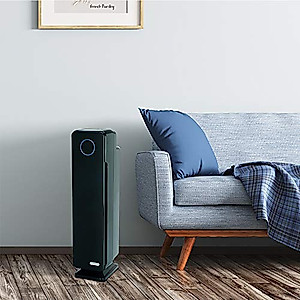 Germ Guardian AC5300B 28” 3-in-1 True HEPA Filter Air Purifier for Home, Large Rooms, UV-C Light Kills Germs, Filters Allergies, Smoke, Dust, Pet Dander, & Odors, 5-Yr Wty, GermGuardian, Black
