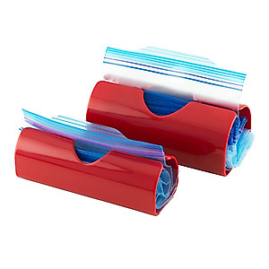 KUHN RIKON 23053 Baggie Organizer, Standard, Red