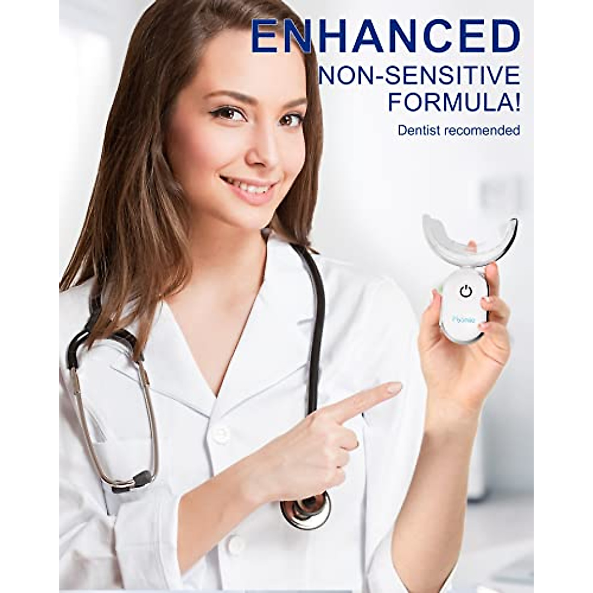 MySmile Teeth Whitening Kit Enhanced Teeth Whitener Flagship Version,10 Min 6 Month Supply Non-Sensitive Teeth Whitening Pen, Helps to Remove Stains from Coffee, Smoking, Wine, Soda, Tea