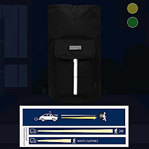 SUOVOCK laundry bag backpack, extra-large heavy duty laundry bags, laundry backpack for college students, with drawstring closure(Black Laundry Backpack Bag)