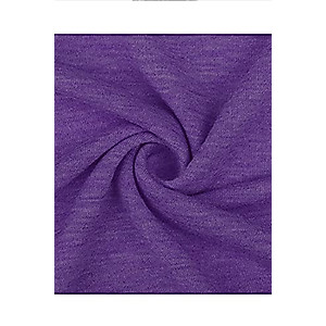 Heymiss Womens Shirts Long Sleeve Color Block Casual Work Out Tunic Tops Sexy Basic Oversized Tshirt Purple Black XXL