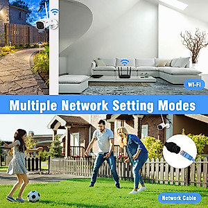 Hugolog 4MP Cameras for Home Security,Outdoor Security Camera 2pc with IP 66 Waterproof,Zone Motion Detection,Clear Two-Way Audio,2K Clear Night Vision,US Cloud Storage/SD Slot,Compatible with Alexa