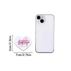 GINCEVHY 150 Pcs Love Heart Shaped Thank You Cards, 2.36 x 2.76 Blank Notecards For Handwritten Message, Greeting Cards For Wedding, Baby Shower, Small Business, All Occasion