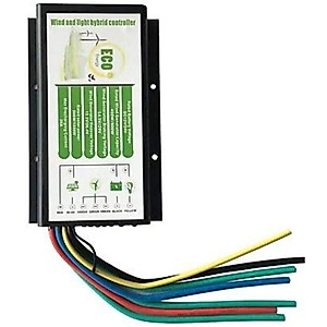 AUECOOR 640W Solar Wind Kit Hybrid System: 2pcs 120W Mono Solar Panels + 400W Wind Turbine Generator + Hybrid Controller for RV, Camping, Boat, Caravans, 12V/24V Battery Charging