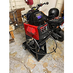 VEIYOUMO Welding Cart, Welding Carts for MIG/TIG Welder and Plasma Cutter Upgraded Cable Hook Tank Storage Safety Chain Welding Cart