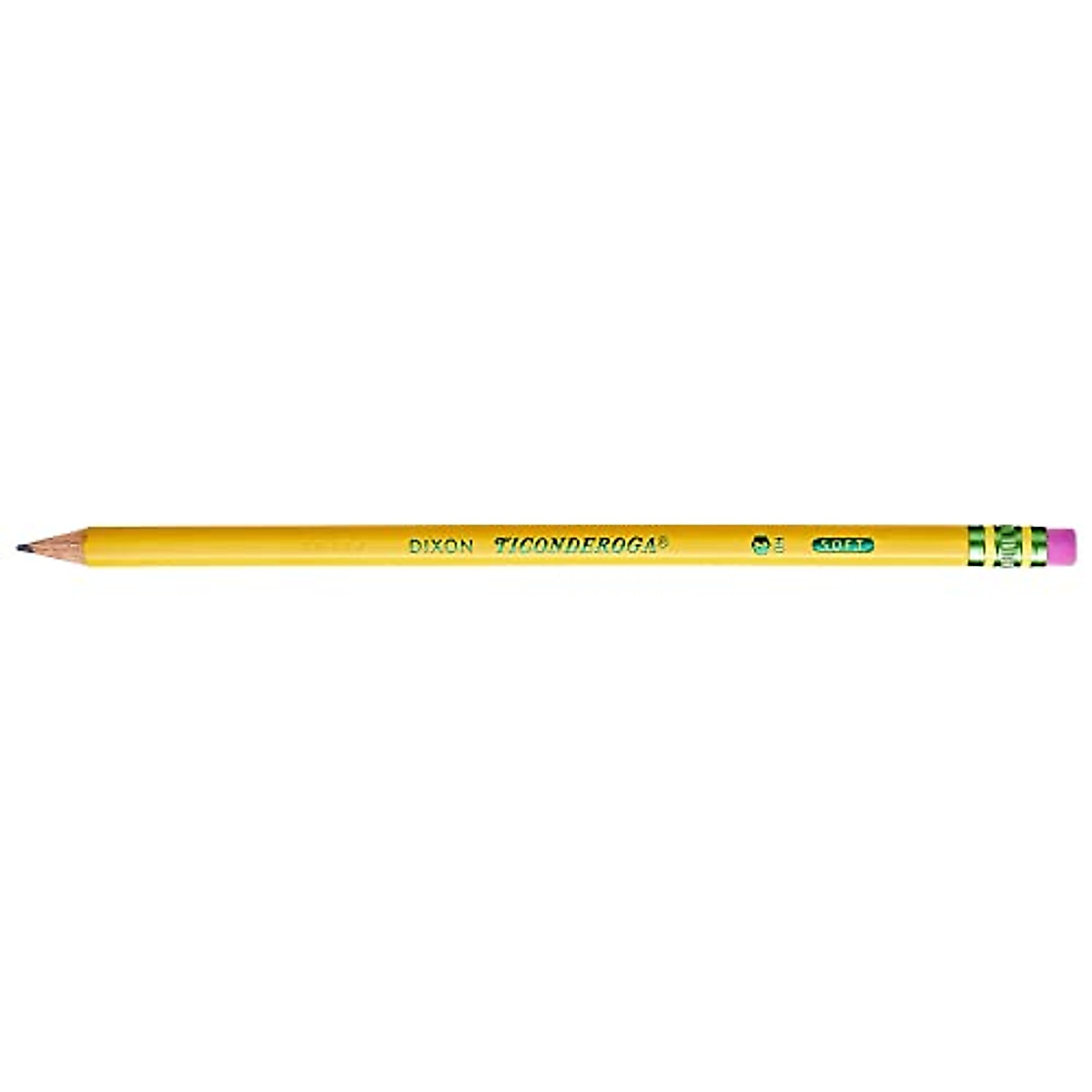 Ticonderoga Wood-Cased Pencils, Pre-Sharpened, 2 HB Soft, Yellow, 18 Count