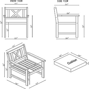 Alaterre Furniture Manchester Outdoor Dining Chairs, Natural