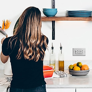 Faith 20A GFCI Outlet, Tamper-Resistant GFI Duplex Receptacle with LED Indicator, Self-Test Ground Fault Circuit Interrupter with Wall Plate, ETL Listed, White