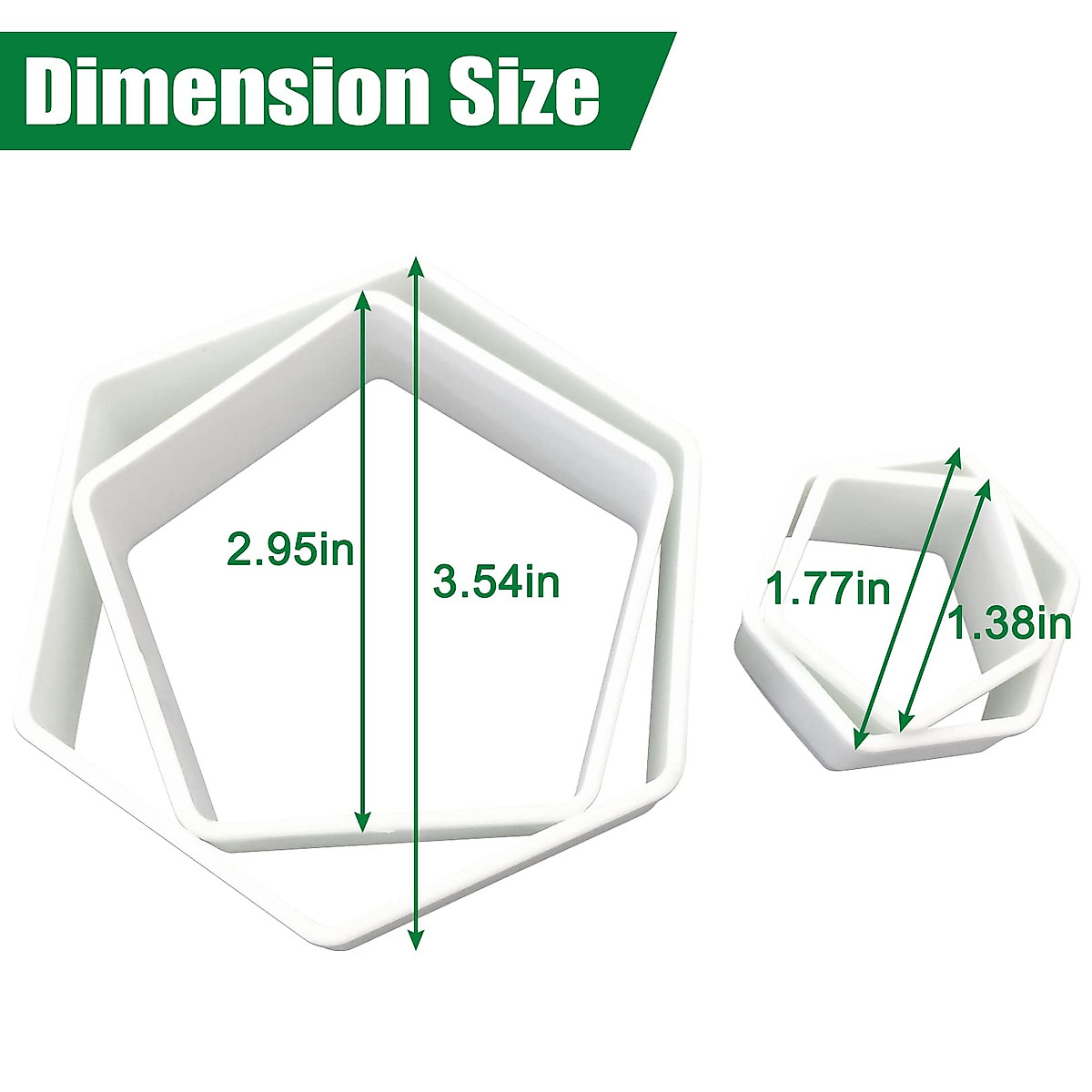 4Pcs Soccer Cookie Cutter Set Hexagon Cookie Cutter Plastic Soccer Cookie Cutters Shapes Football Biscuit Cutters for Baking Mould Cake Decorations