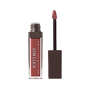 Burt's Bees 100% Natural Glossy Liquid Lipstick, Tidal Taupe, 1 Tube
