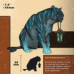 DUNGEON CRAFT Unpainted Miniatures, Compatible with DND, RPG, Tabletop Games, Roleplaying Figures for Your Dungeons & Dragons Quest, Mini Gaming Action Figures (The Spirit Guide)