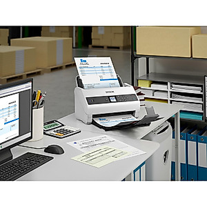 Epson Workforce DS-970 Sheetfed Scanner - 600 dpi Optical,White
