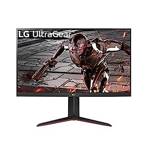 LG 32GN650-B 32” Ultragear QHD (2560 x 1440) Gaming Monitor with 165Hz Refresh Rate with 1ms Motion Blur Reduction, HDR 10 Support and AMD FreeSync – Black (Renewed)