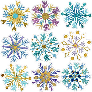 Snowflake Cutouts Holiday Christmas Classroom Decoration 45pcs