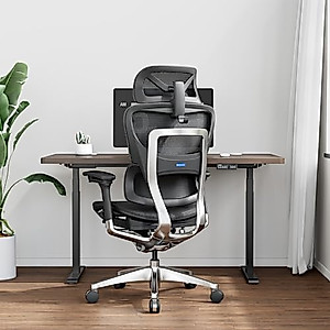 Odinlake Big & Tall Office Chair 500lbs, Heavy Duty Ergonomic Mesh Chair, High Back Swivel Computer Chair with Lumbar Support & 4D Arms，Adjustable Wide Seat Home Desk Chair with Headrest