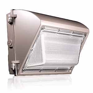 JC-LGL LED Wall Pack Light 60W 7800lm with Dusk to Dawn Photocell, 5000K Daylight Wall Pack Outdoor Light Repalces 600W HPS/HID Light, IP65 Waterproof for Stadium, Yard, Buildings, Parking Lots