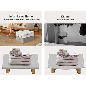 LoforHoney Home Bundle- Storage Baskets with Clear Window,2-Pack & Storage Bins with Lids, Beige & Gray, 2-Pack