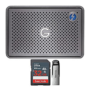 SanDisk Professional G-RAID 2 36TB 2-Bay RAID Array (2 x 18TB, Thunderbolt 3/USB 3.2 Gen 1) with 32G Storage Bundle (3 Items)