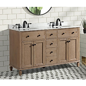 Ari Kitchen & Bath Annie 55" Bathroom Vanity Weathered Fir