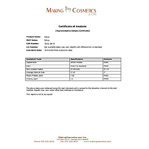 MakingCosmetics - Silica - 1.8oz / 50g - Cosmetic Ingredient