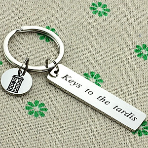 Kivosliviz Dr Who Gifts Doctor Who Keychain Doctor Who Key Ring Doctor Who Jewelry Dr Who Merchandise
