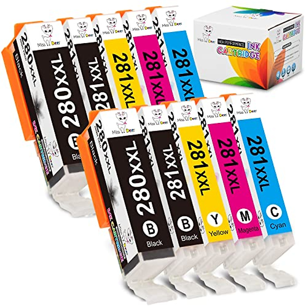 Miss Deer Compatible Replacement Ink Cartridges 67xl 67 XL
