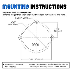 Forward 0804 4-Inch Bench Vise with Swivel Base and Anvil (4")