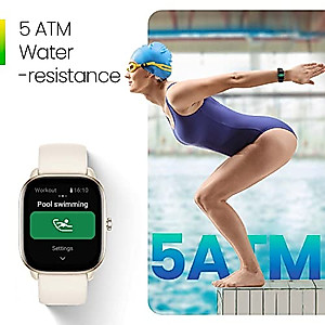 Amazfit GTS 4 Mini Smart Watch for Women Men, Alexa Built-in, GPS, Fitness Tracker with 120+ Sport Modes, 15-Day Battery Life, Heart Rate Blood Oxygen Monitor, Android Phone iPhone Compatible-Pink