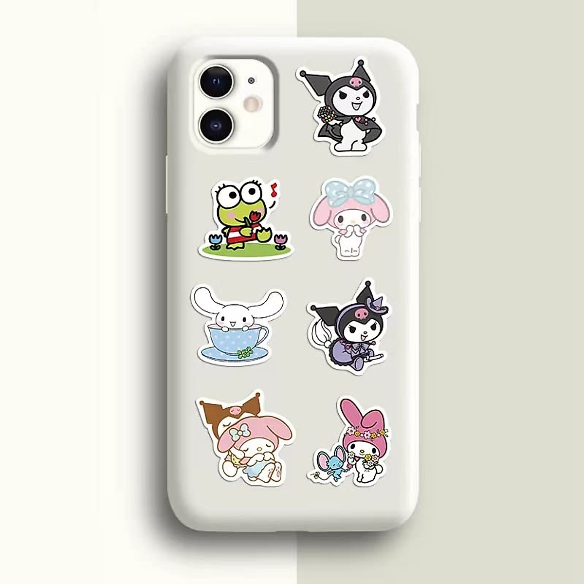 100Pcs Cute Stickers Pack Hello Kitty Stickers Mymelody&Kuromi Stickers Cinnamoroll Pompompurin Keroppi Pochaco Stickers Decals Assorteds Kawaii Sticker Gifts for Kids Teens Girls Adults