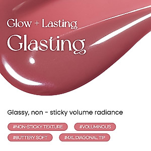 Peripera Ink Glasting Lip Gloss | Non-Sticky, High-Shine, 4XL Wand For Easy Application, Comfortable, Plumping, Fuller-Looking Lips, Moisturizing, Long-Lasting, Vegan (003 CHILLING ROSY)