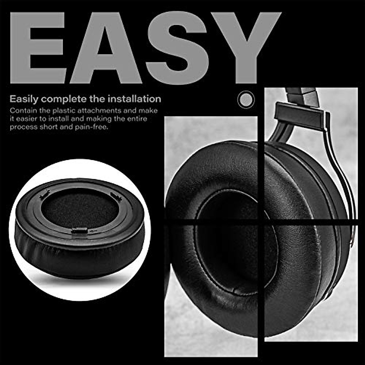 Earpads Compatible with Virtuoso RGB Wireless SE Gaming Headset - Memory Foam Earcups - PU Ear Cushions I (Black)