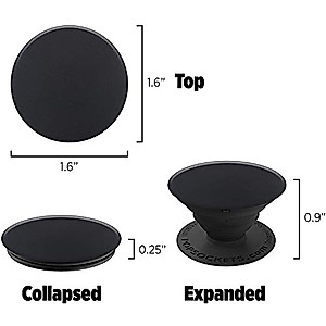 PopSockets: Collapsible Grip & Stand for Phones and Tablets - Black