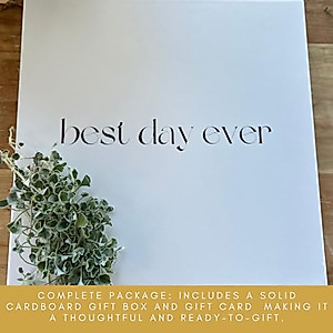 Wedding Guest Book - Polaroid Guest Book for Wedding Reception. A Hardcover Blank Guest Book for Signing. Gift Ready as a Baby Shower Guest Book or Graduation Guest Book with Styled Gift Box & Card.