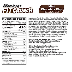 FITCRUNCH Full Size Protein Bars, Designed by Robert Irvine, 6-Layer Baked Bar, 6g of Sugar, Gluten Free & Soft Cake Core (Variety Pack)
