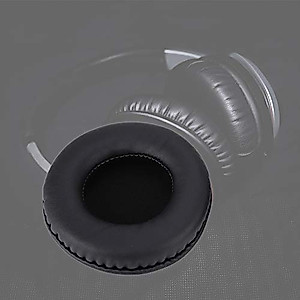 V BESTLIFE 1 Pair Universal 100mm Headphone pad Replacement pad, Soft Foam Cushion Noise Reduction Headset Cover Case,Made from Protein Leather,Black