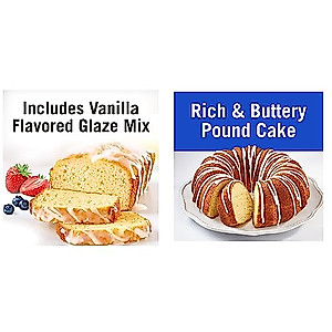 White Lily Pound Cake Mix, 16.2 OZ Box Bundled With White Lily Lemon Pound Cake Mix, 16.2 OZ Box and Measure Equivalents Refrigerator Magnet