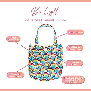 JuJuBe Be Light Zippered Tote Bag, Beach Bag, Work Bag, Diaper Bag Tote, Lightweight Zippered Tote