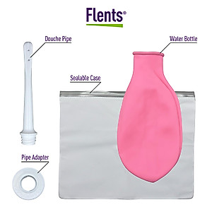 Flents Douche Kit, Compact, Reusable, Great for Travel, 16 fl oz Capacity