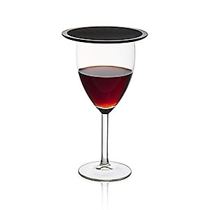 Gourmet Basics by Mikasa Outdoor Drink Covers with Bug Screen, Black