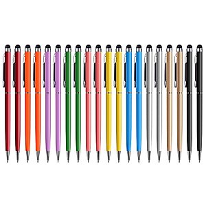 Stylus Pen anngrowy Stylus Pens for Touch Screens Universal Stylus Ballpoint Pen 2 in 1 Stylists Pens for iPad iPhone Tablet Laptops Kindle Samsung Galaxy All Capacitive Touch Screens